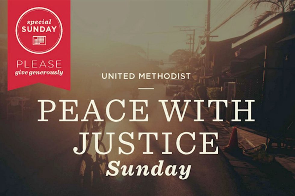 Peace w/Justice Sunday, 5/26 - Crawford Memorial United Methodist Church